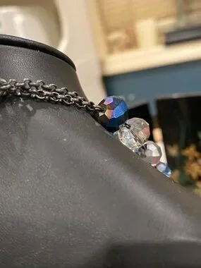 Crown Trifari | Jewelry | Crown Trifari Faceted Blue And Black Crystal ...